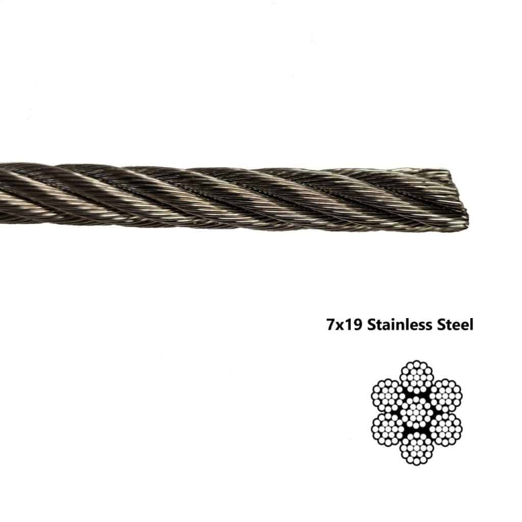 5/8" Galvanized Wire Rope 6x19 IWRC - Skydog Rigging