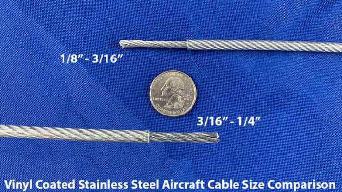 Plastic Coated Stainless Steel Cable (Vinyl) - Cut to Length - Skydog ...