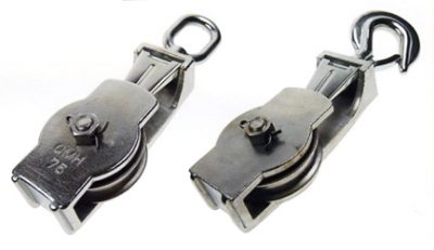 Snatch Block with Latch Side Stainless Steel - Skydog Rigging