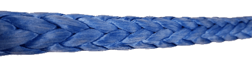 3/4" Blue HMPE 12-Strand Rope Cut To Length - Skydog Rigging