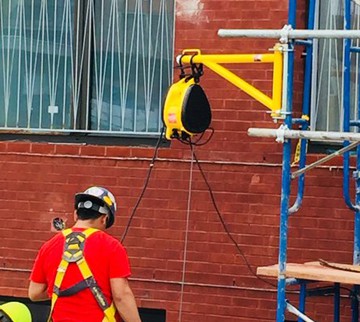 Electric Builders Hoist - Skydog Rigging