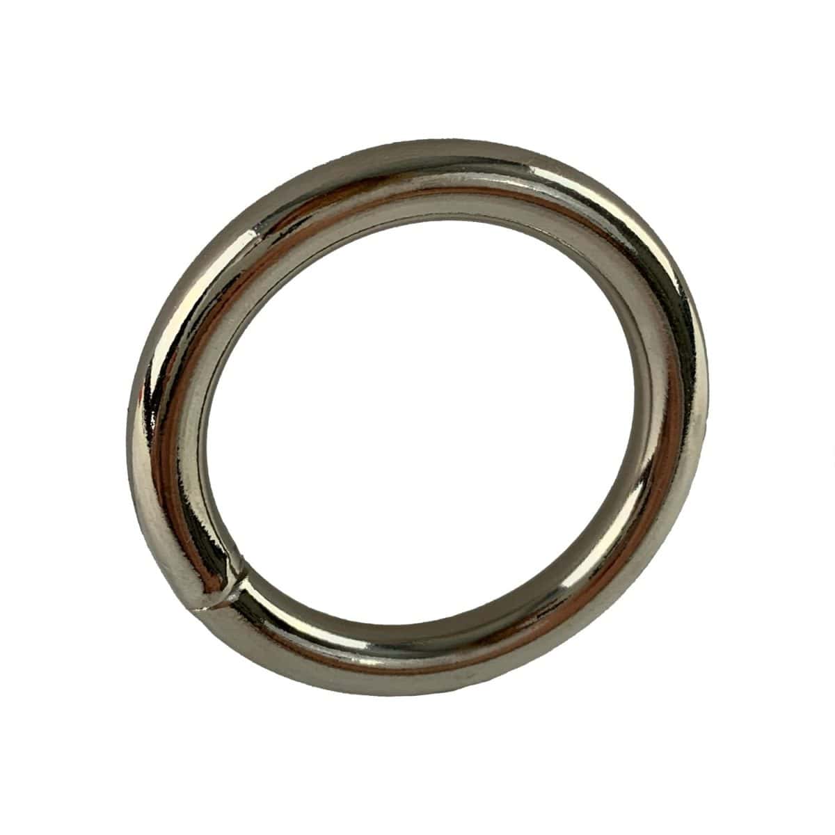 1.5 Steel Ring (1-1/2") Nickel Plated 1/4" Dia. - Skydog Rigging